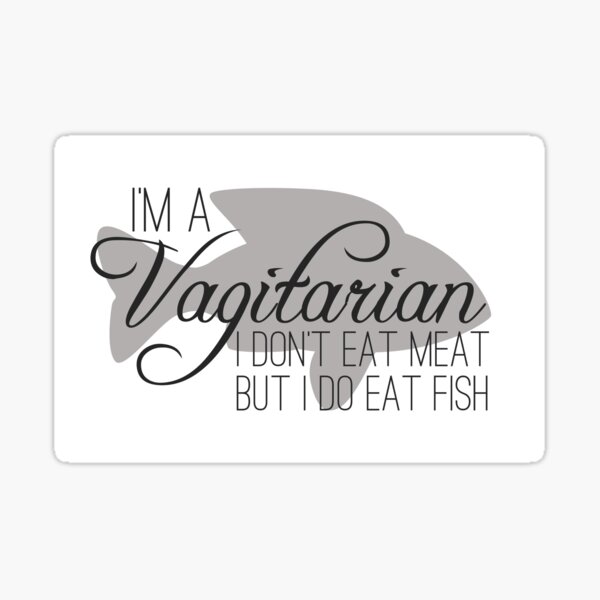 Vagitarian Stickers | Redbubble