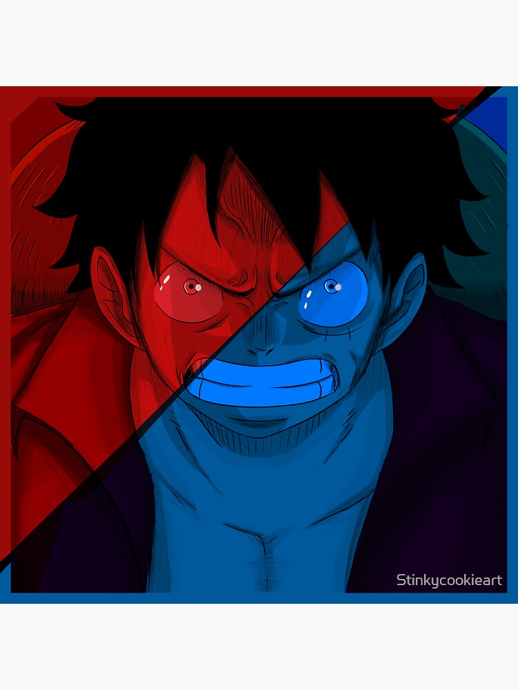 "One piece - Luffy - Pick your poison " Sticker by Stinkycookieart ...