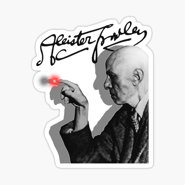 "Aleister Crowley // Vintage Occult Paganism Fan Art" Sticker for Sale ...