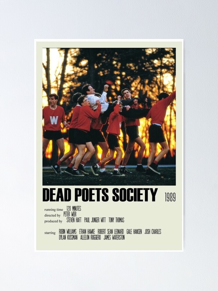 "Dead Poets Society Poster" Poster for Sale by bellachiango | Redbubble