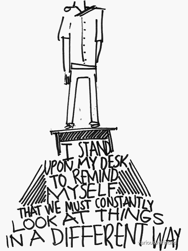 "Dead Poets Society Artwork" Sticker for Sale by bellachiango | Redbubble