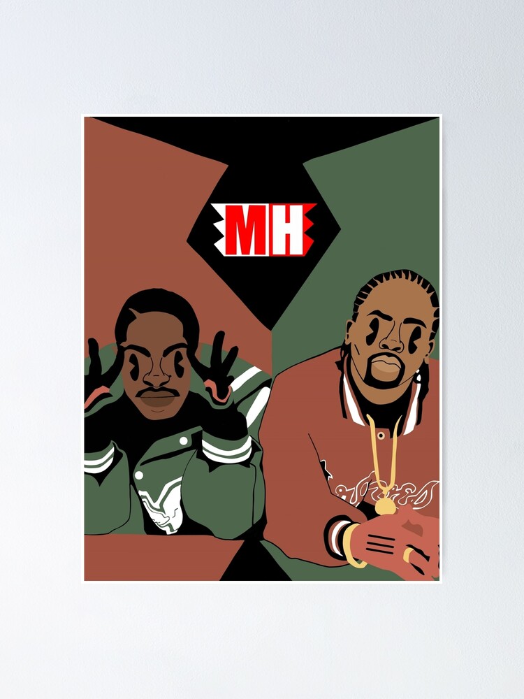"SPLIT DOWN THE MIDDLE" Poster for Sale by candysoupstyle | Redbubble