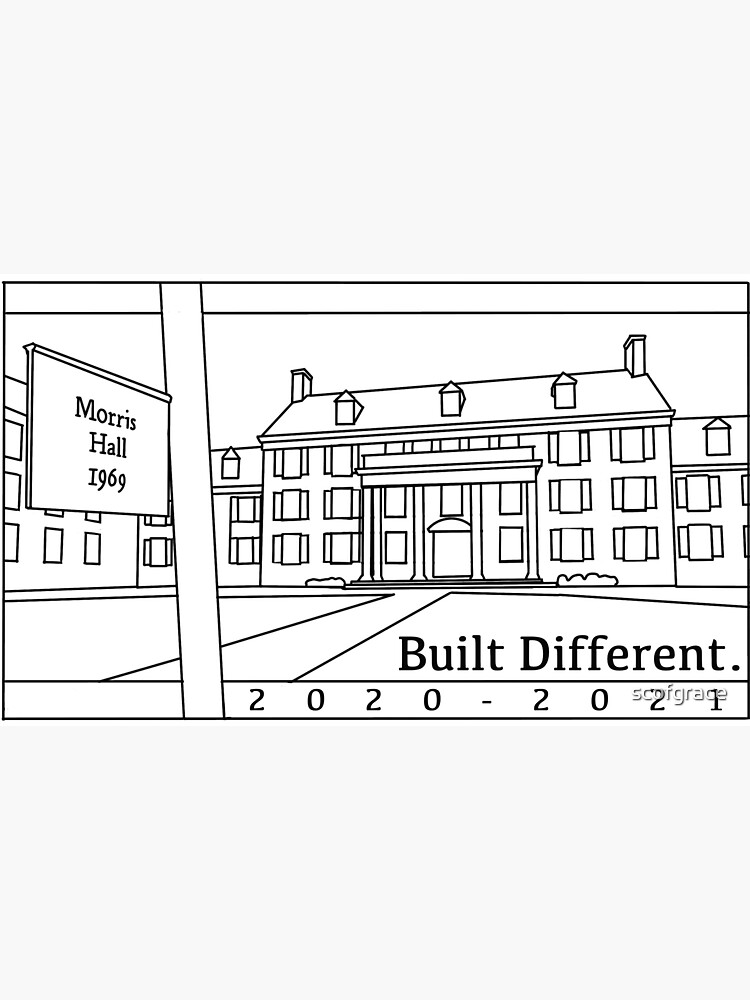 "Morris line art (white)" Sticker for Sale by scofgrace | Redbubble