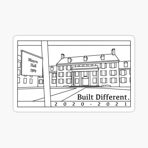 "Morris line art (white)" Sticker for Sale by scofgrace | Redbubble