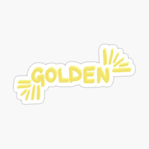 "Golden | Harry Styles " Sticker for Sale by ruhisart | Redbubble