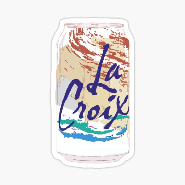 "Coconut La Croix Can" Sticker by binarylines | Redbubble