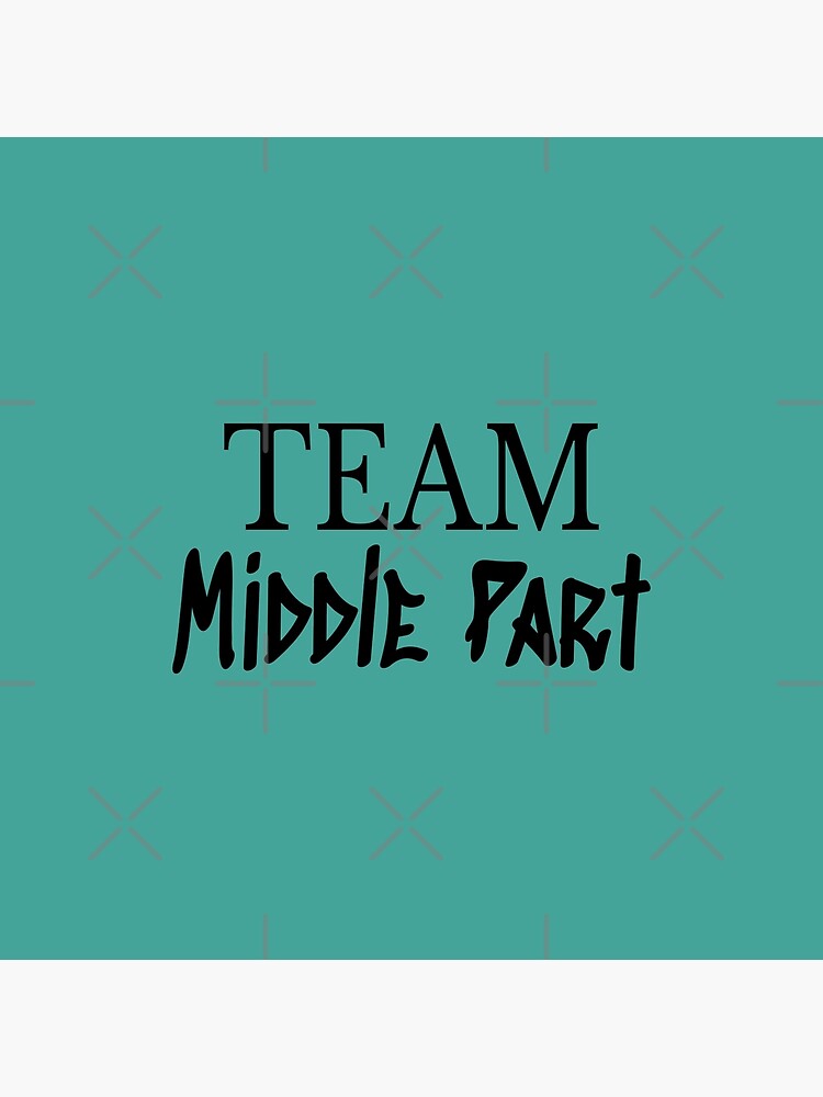"Team Middle Part Gen Z" Art Print for Sale by mwagie | Redbubble