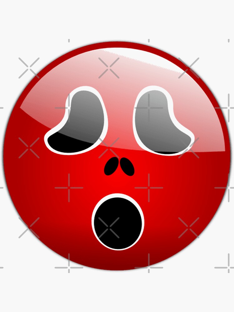 "Spooky Red Boo Logo" Sticker for Sale by yokie1111 | Redbubble