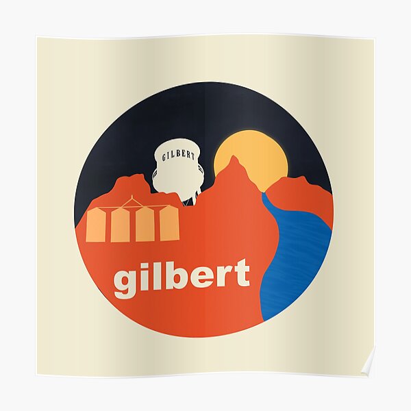 "Gilbert Arizona Water Tower Silos Sticker" Poster for Sale by Hevding ...