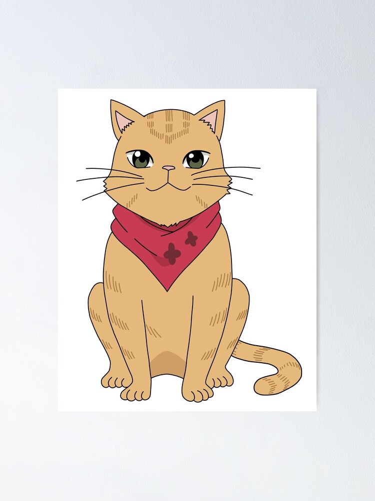 "saiki k anpu cat" Poster by gummieturtle | Redbubble