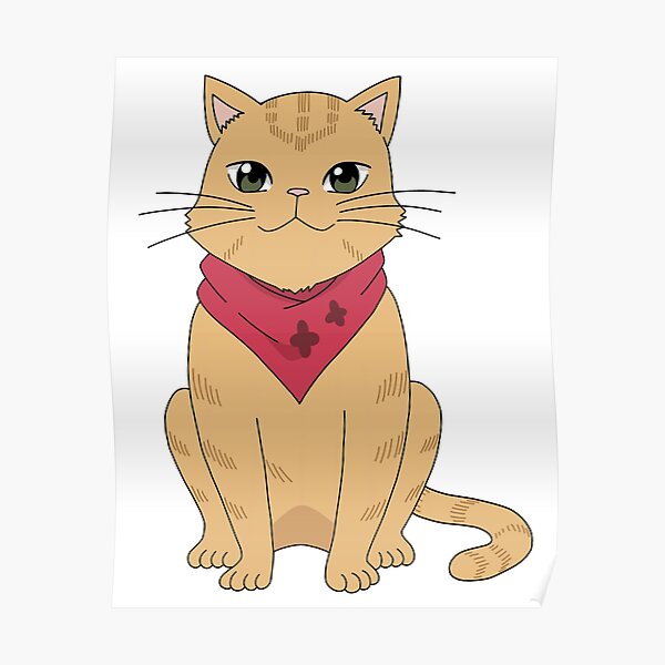 "saiki k anpu cat" Poster by gummieturtle | Redbubble