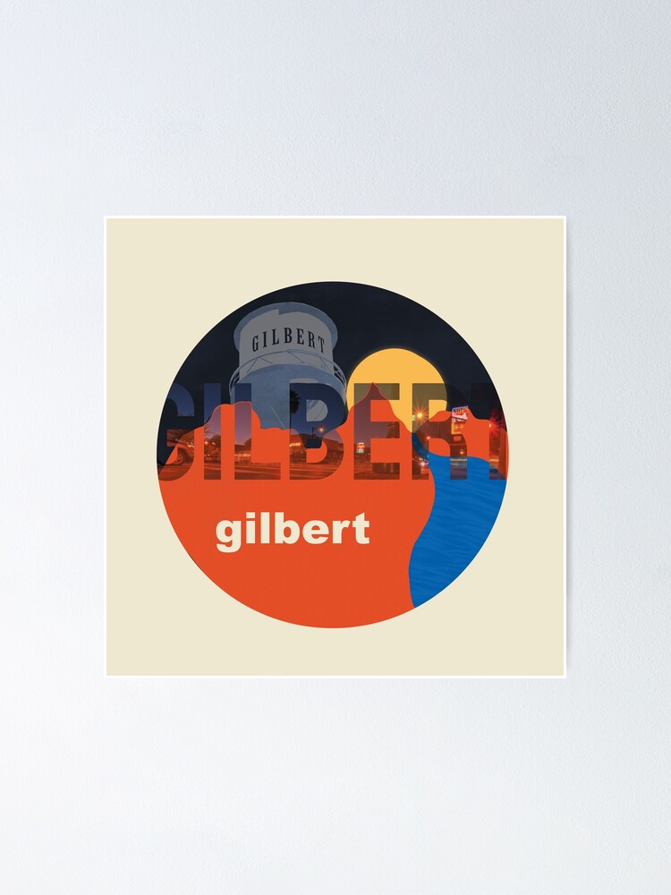 "Gilbert Arizona Water Tower Downtown Sticker" Poster by Hevding ...