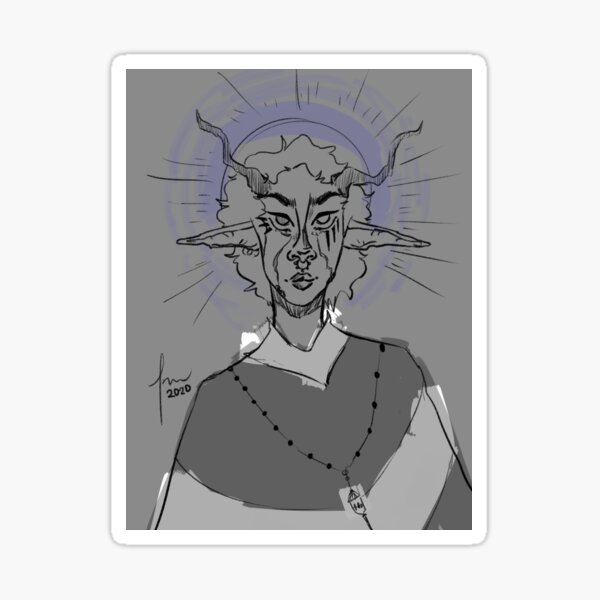 "Priest" Sticker by Plasmooo | Redbubble