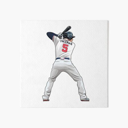 "Freddie Freeman #5 Bats" Art Board Print for Sale by PluginBabes ...