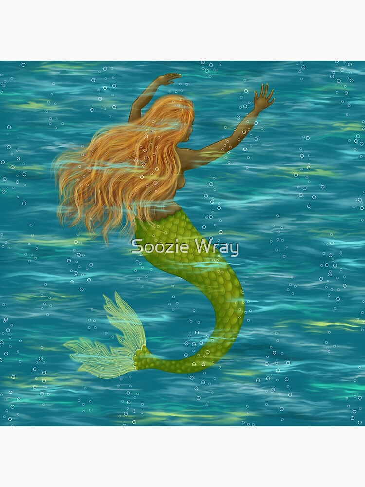 "Golden Mermaid" Poster by mollypop1 | Redbubble