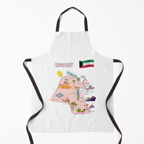 "Kuwait map destinations Landmarks tourist attractions with names of ...