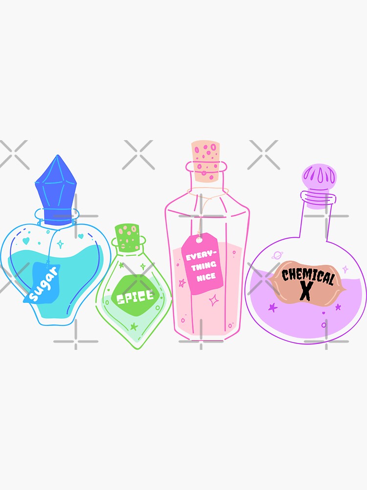"Girl Ingredients" Sticker for Sale by kassiemz | Redbubble