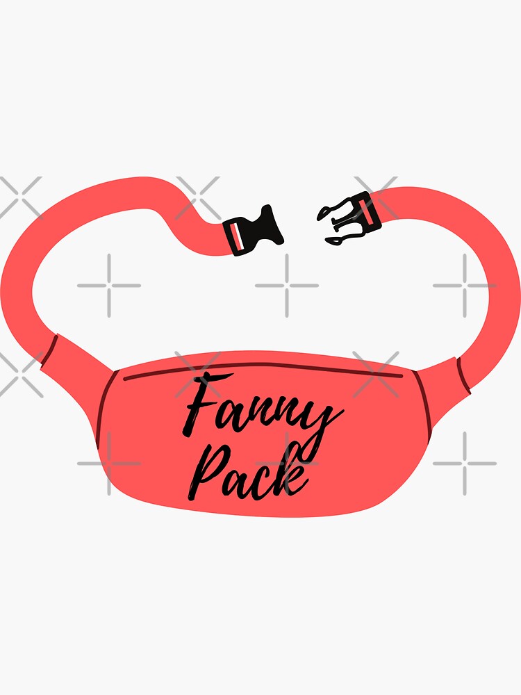 "Fanny pack" Sticker by Kretgach | Redbubble