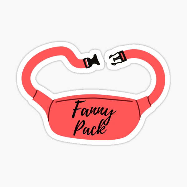 "Fanny pack" Sticker by Kretgach | Redbubble