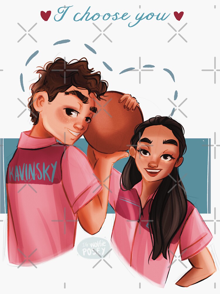 "Peter kavinsky and Lara Jean | Covinsky | to all the boys " Sticker ...