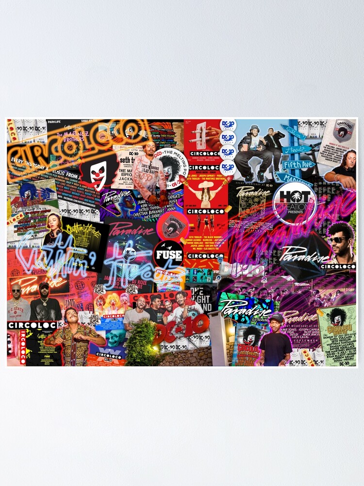 "Dc10 collage print" Poster for Sale by theibizabible | Redbubble
