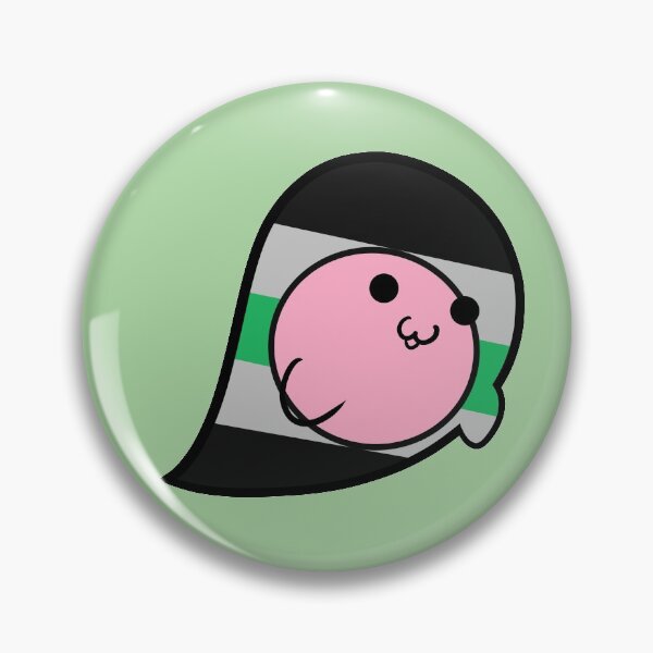 "Fictoromantic Ghosty" Pin for Sale by techn0hound | Redbubble