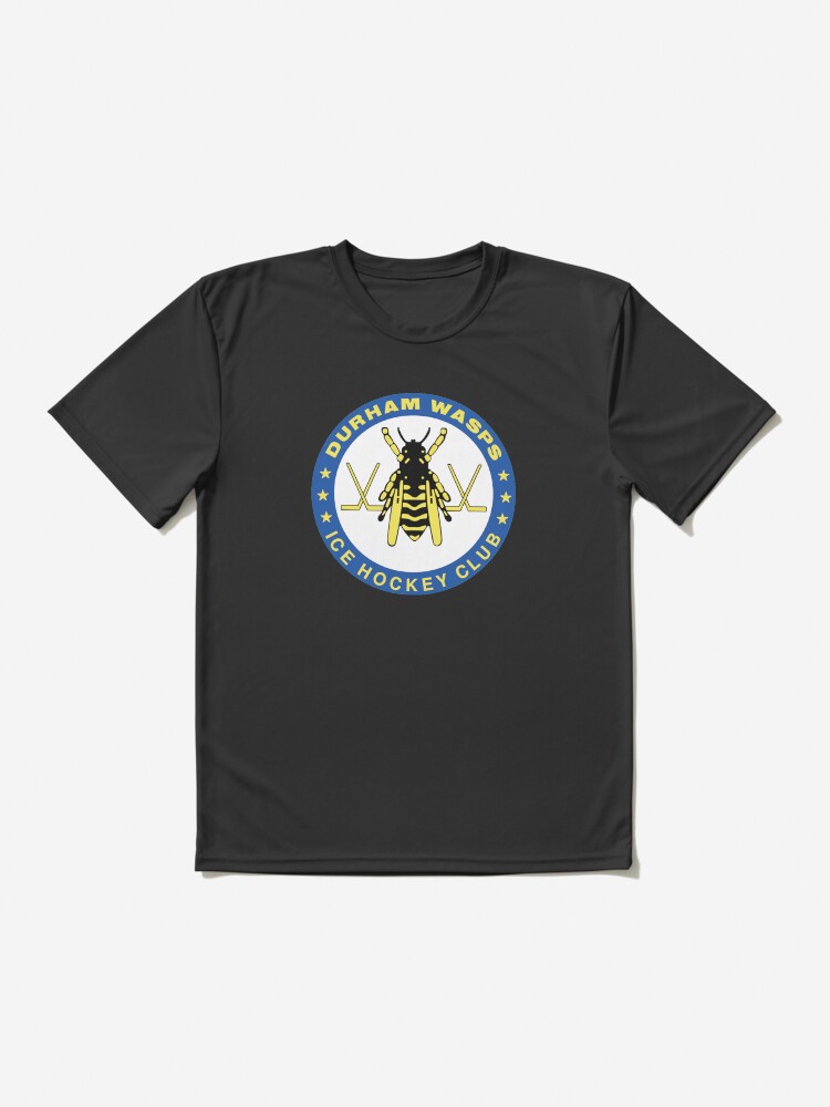 "Durham Wasps Ice Hockey Team Retro Logo" Active T-Shirt for Sale by ...