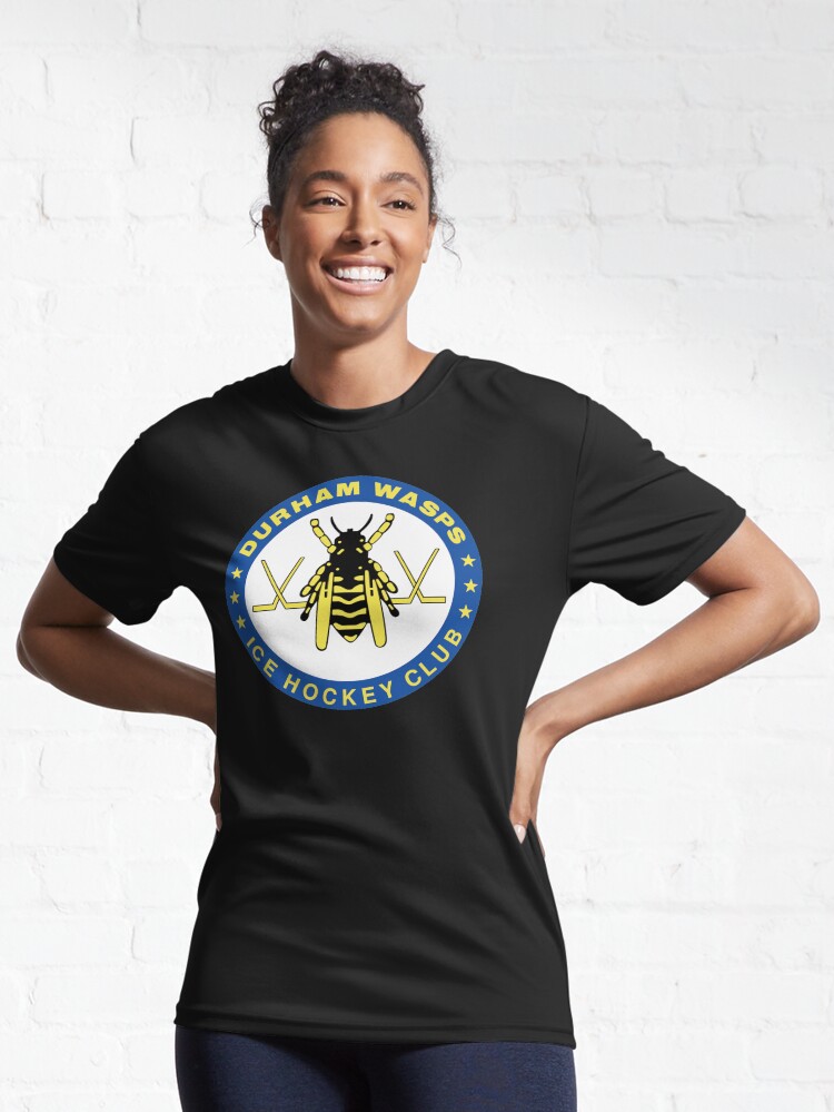 "Durham Wasps Ice Hockey Team Retro Logo" Active T-Shirt for Sale by ...
