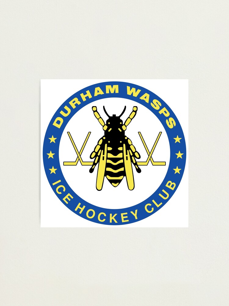 "Durham Wasps Ice Hockey Team Retro Logo" Photographic Print for Sale ...