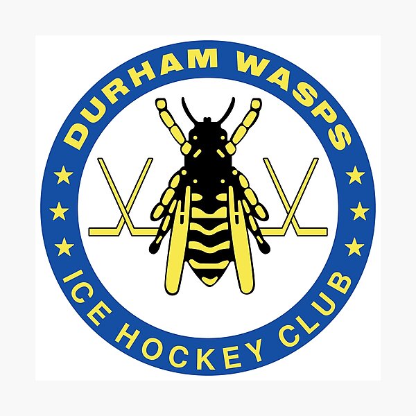 "Durham Wasps Ice Hockey Team Retro Logo" Photographic Print for Sale ...