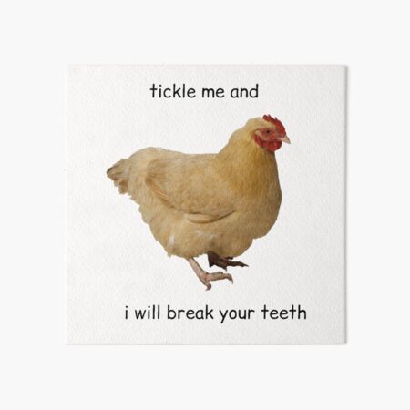 "Warning: do not tickle me" Art Board Print by daphhne | Redbubble