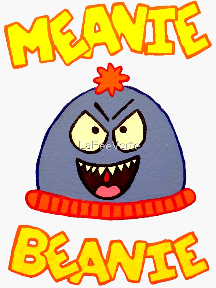 "Meanie Beanie" Sticker by LaFeeVerte | Redbubble