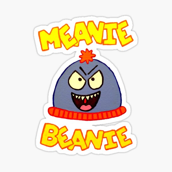 "Meanie Beanie" Sticker by LaFeeVerte | Redbubble