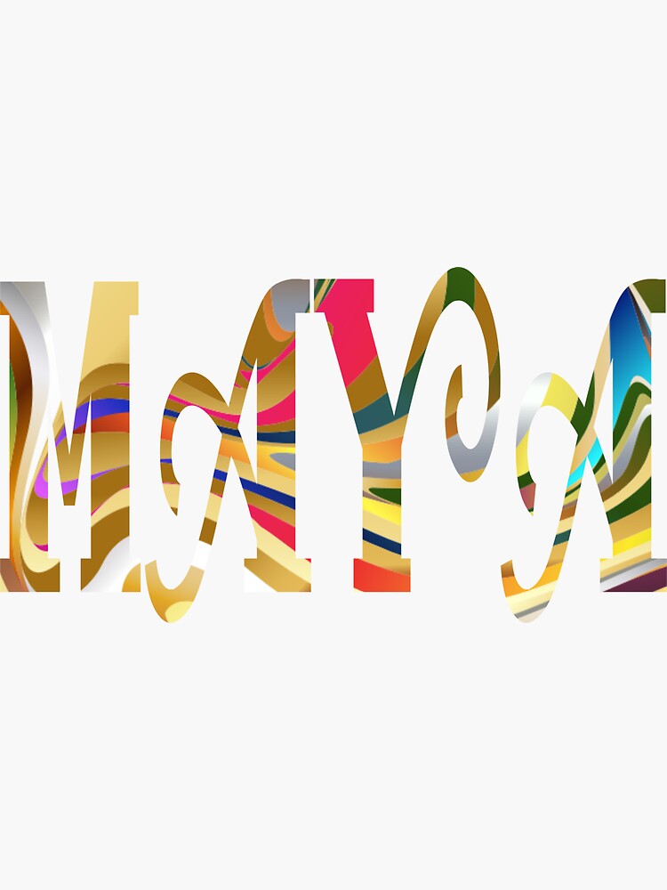 "Maya name" Sticker for Sale by Areashor | Redbubble