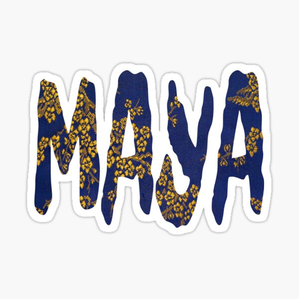 "Maya name" Sticker for Sale by Areashor | Redbubble