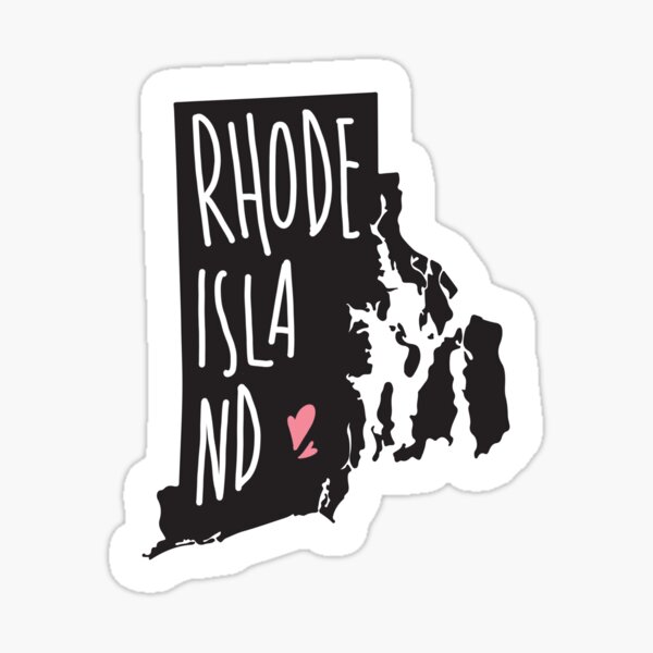 "Rhode Island Silhouette Sticker" Sticker by vonmeray | Redbubble