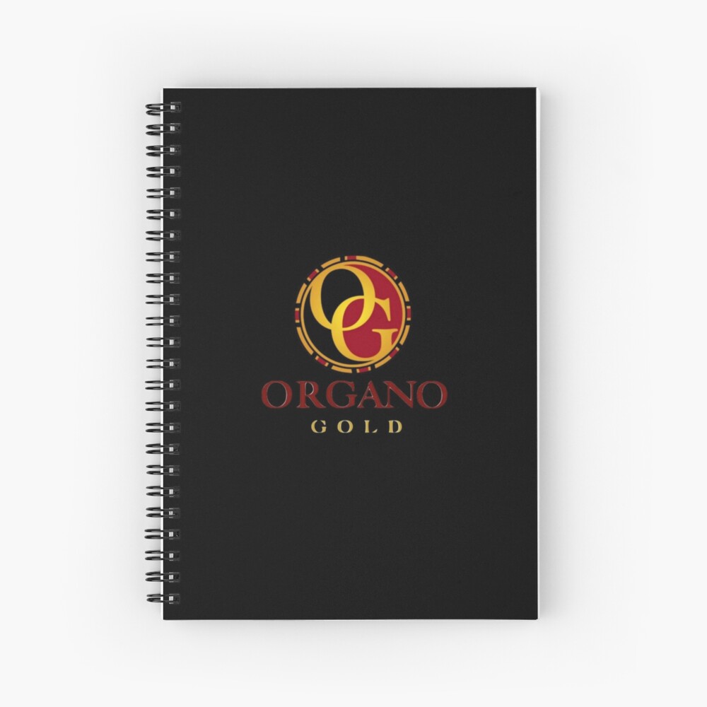 "Organo Gold Logo Full" Spiral Notebook for Sale by notguilty | Redbubble