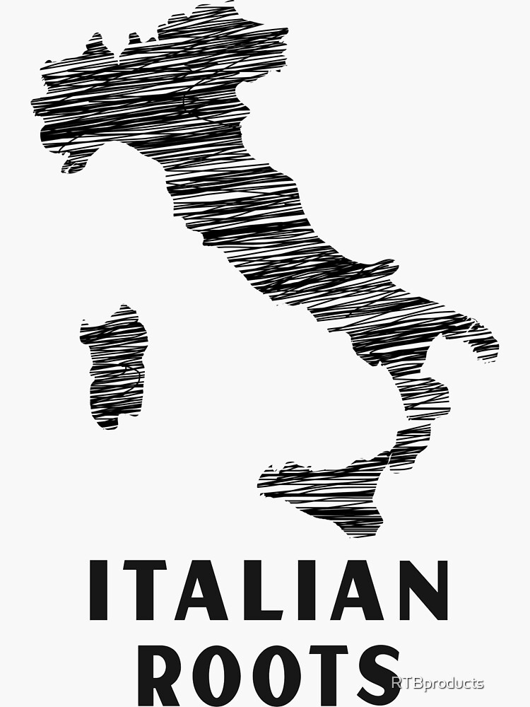 "Italian Roots" Sticker by RTBproducts | Redbubble
