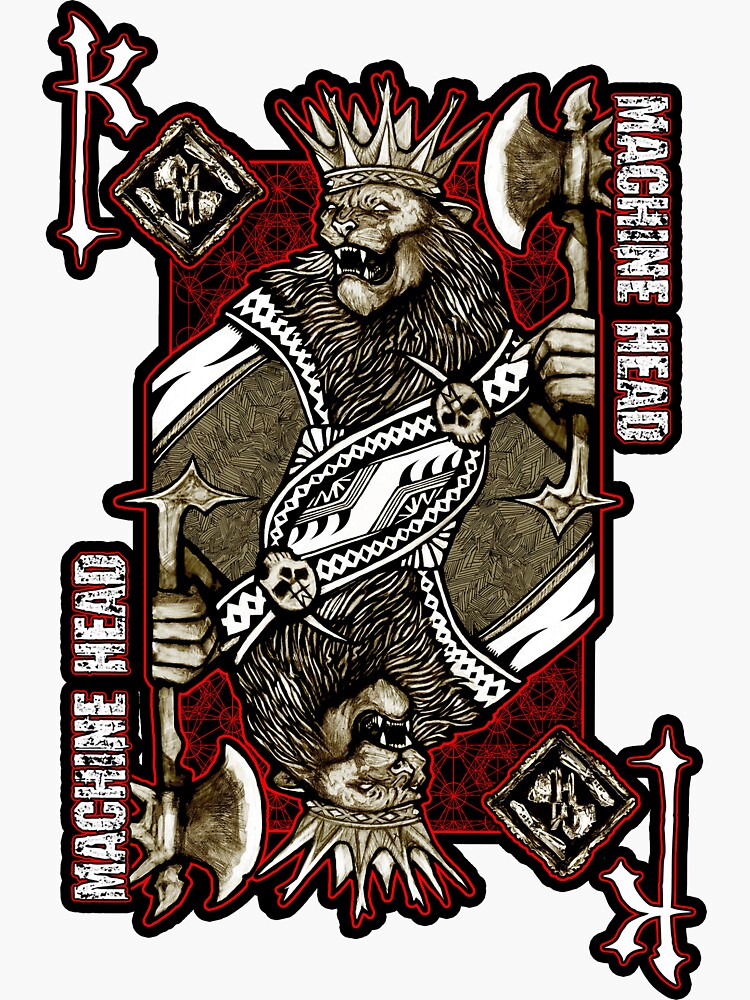 "king leon machine card" Sticker for Sale by Antre1967 | Redbubble