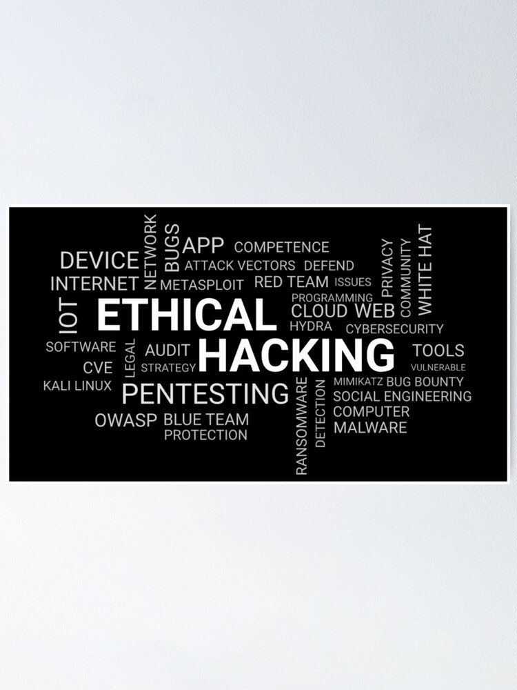 "Kopie von Ethical Hacking" Poster for Sale by leo-jess | Redbubble