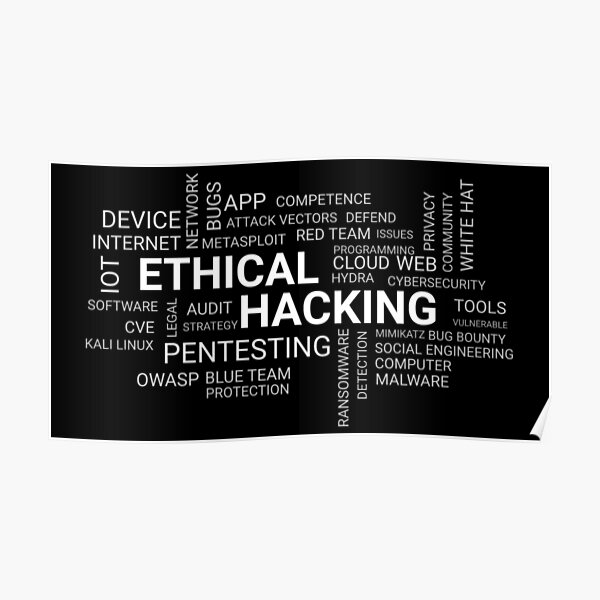 "Kopie von Ethical Hacking" Poster for Sale by leo-jess | Redbubble