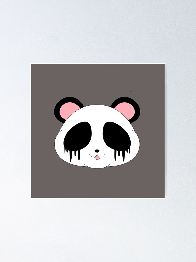 "Melting panda" Poster by Kharotus | Redbubble