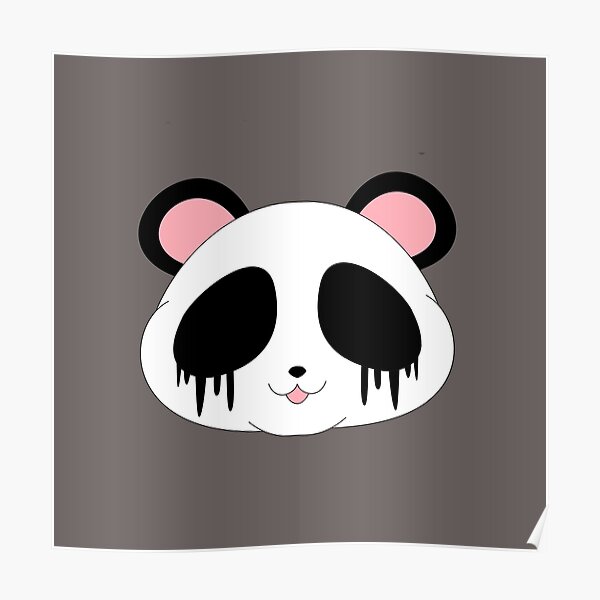 "Melting panda" Poster by Kharotus | Redbubble