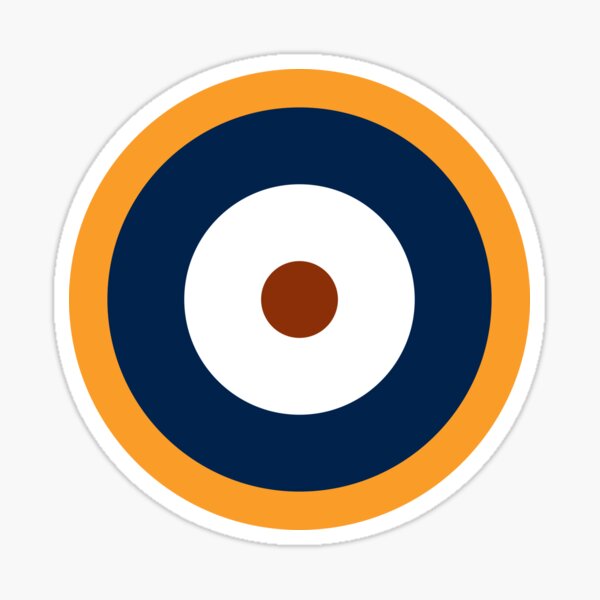"Roundel RAF Type A1 military aircraft insignia mods mod" Sticker for ...