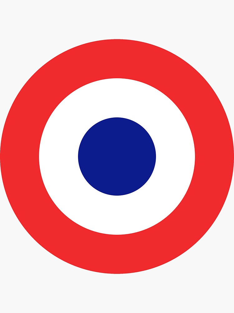 "Roundel France military aircraft insignia mods mod" Sticker for Sale ...