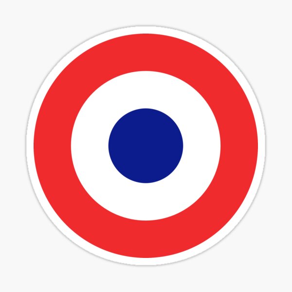 "Roundel France military aircraft insignia mods mod" Sticker by ...