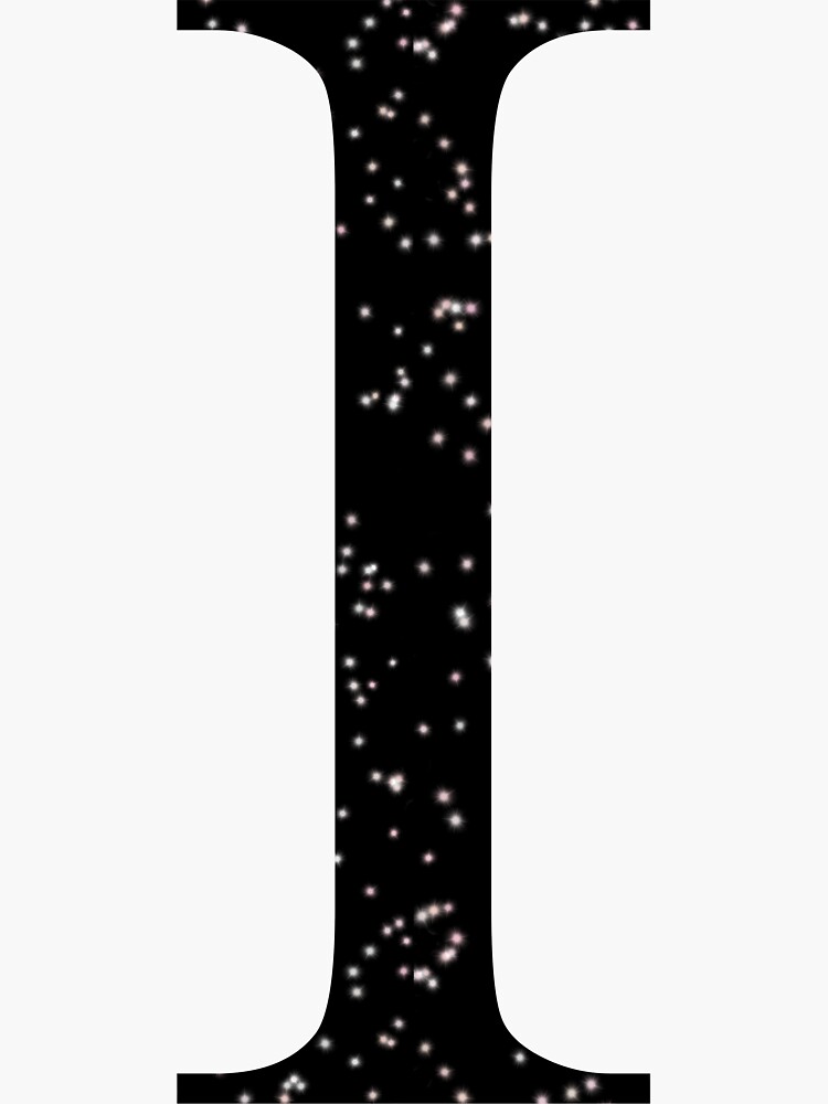 La Lettera I In Glitter