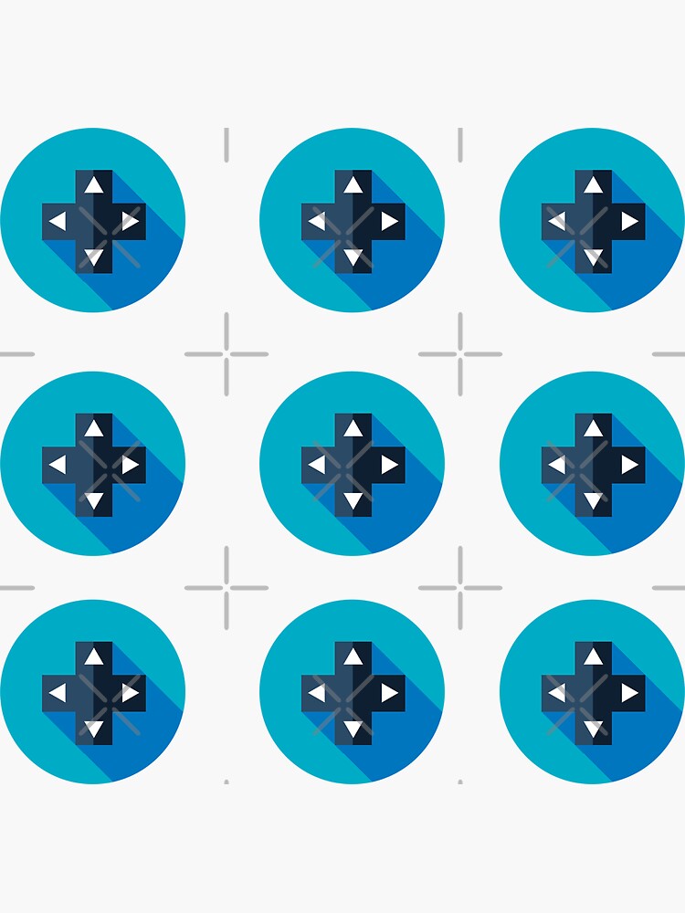 "Gamepad controller cross console joystick gamer" Sticker for Sale by ...