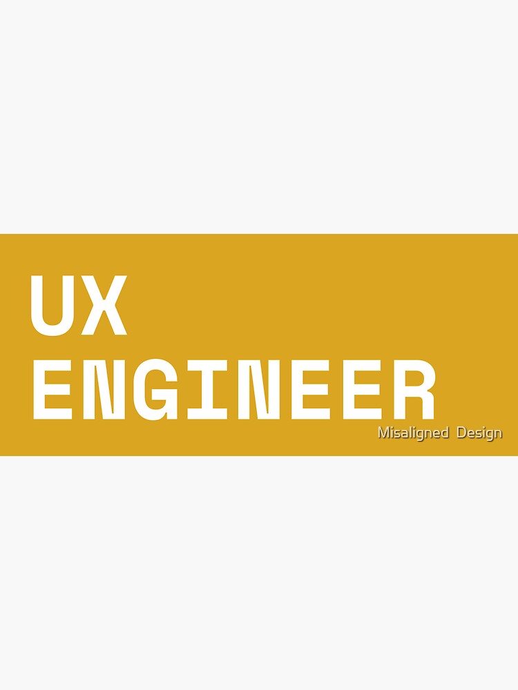"UX ENGINEER: designer sticker pack" Sticker for Sale by Lei-NIE ...