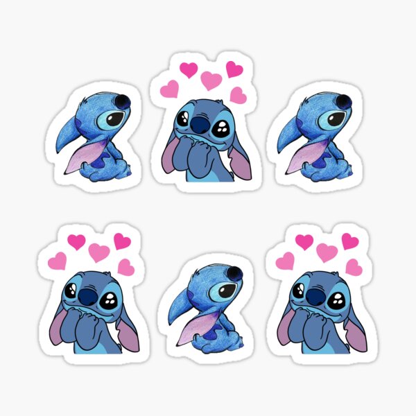 "Cute Stitch Stickers" Sticker for Sale by cellal | Redbubble